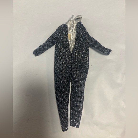 Barbie | Toys | Barbie Fashion Doll Black Silver Jumpsuit | Poshmark
